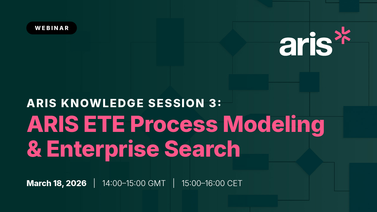 ARIS Knowledge Session 3: ARIS ETE Process Modeling & Enterprise Search